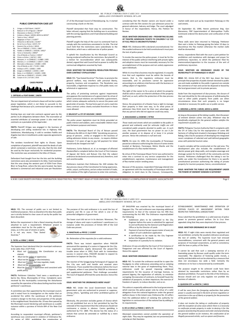 2019 Lapid Pubcorp Cases Ver. 4 PDF | PDF | Eminent Domain | Property