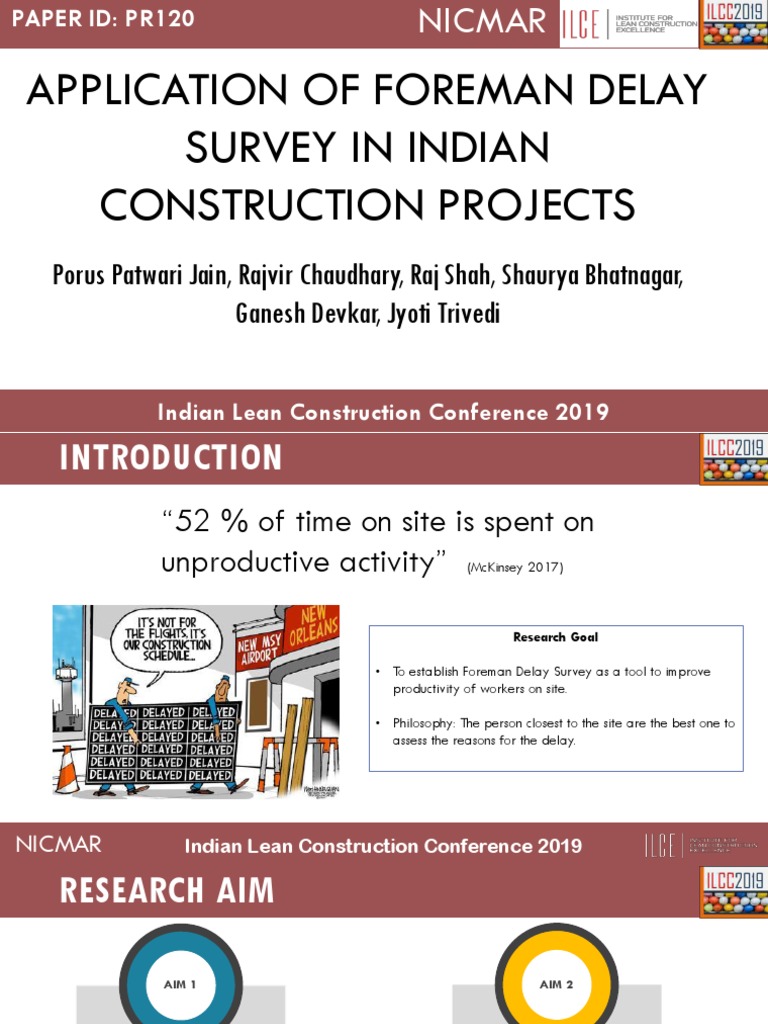 Foreman Delay Survey in Construction | PDF