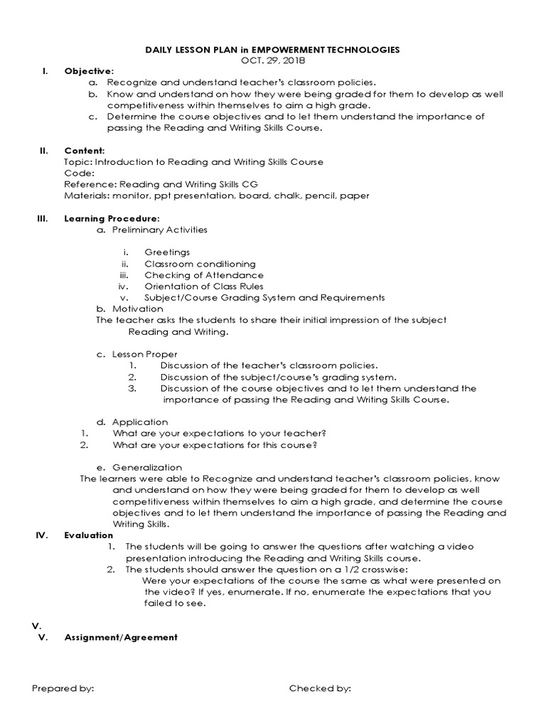DLP RW 2018 Orientation | PDF | Lesson Plan | Teachers