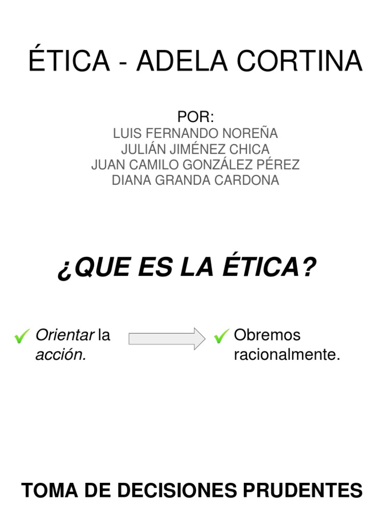 Adela Cortina Pdf Moralidad Felicidad