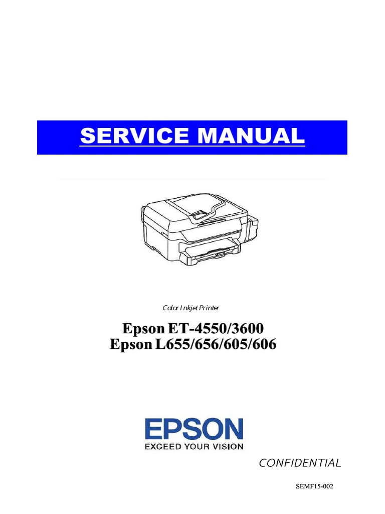 Epson L656 Manual de Servicio | PDF | Troubleshooting | Printed Circuit ...
