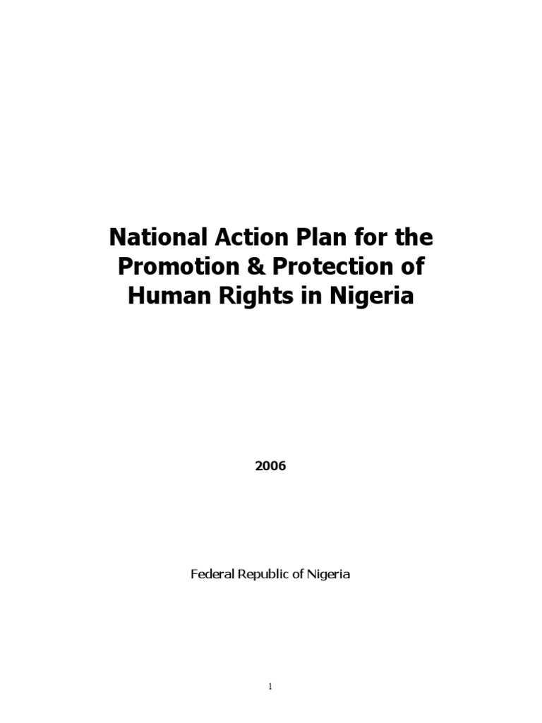 National Action Plan For The Promotion & Protection of Human Rights in ...