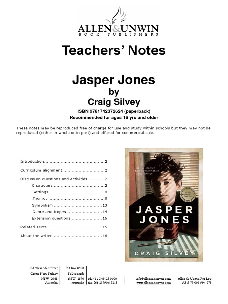 Teachers' Notes: Jasper Jones | PDF | To Kill A Mockingbird