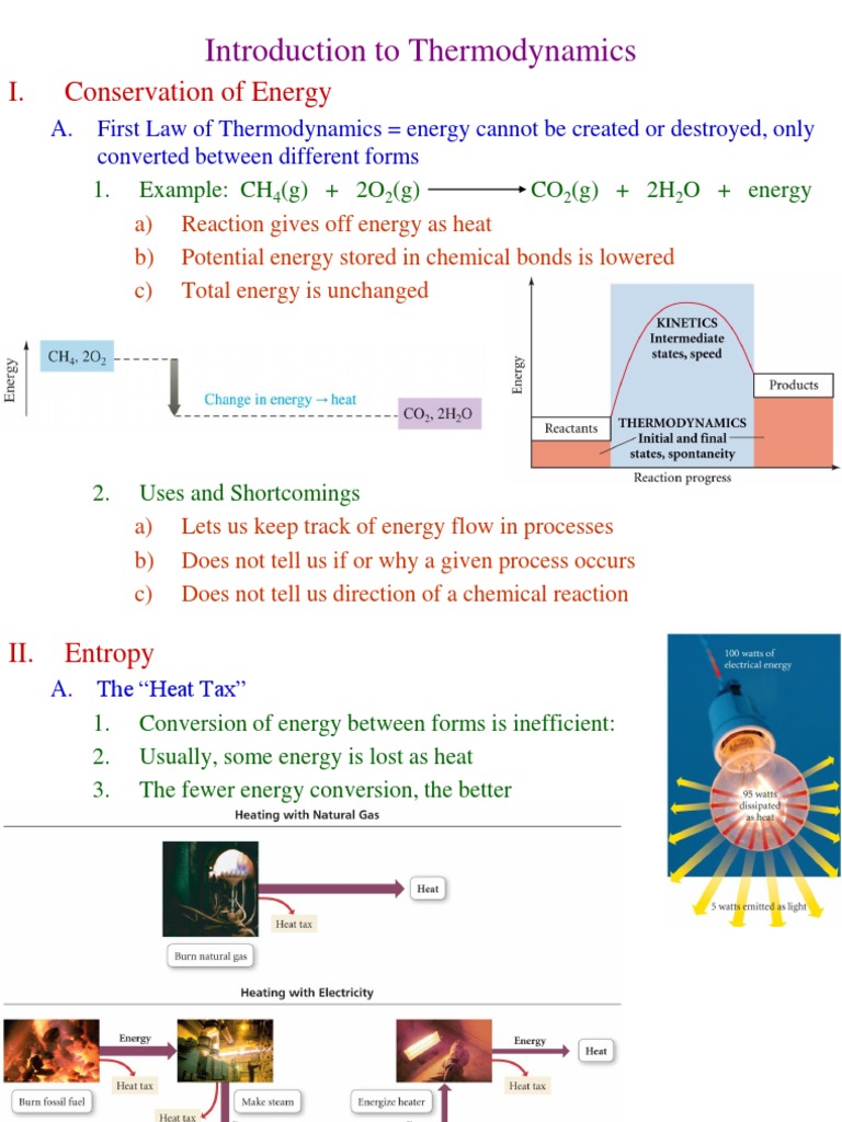 Introduction To Thermodynamics: I. Conservation of Energy | PDF ...