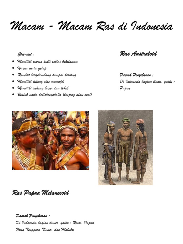 Ciri dan Persebaran Ras di Papua | PDF | Perjalanan