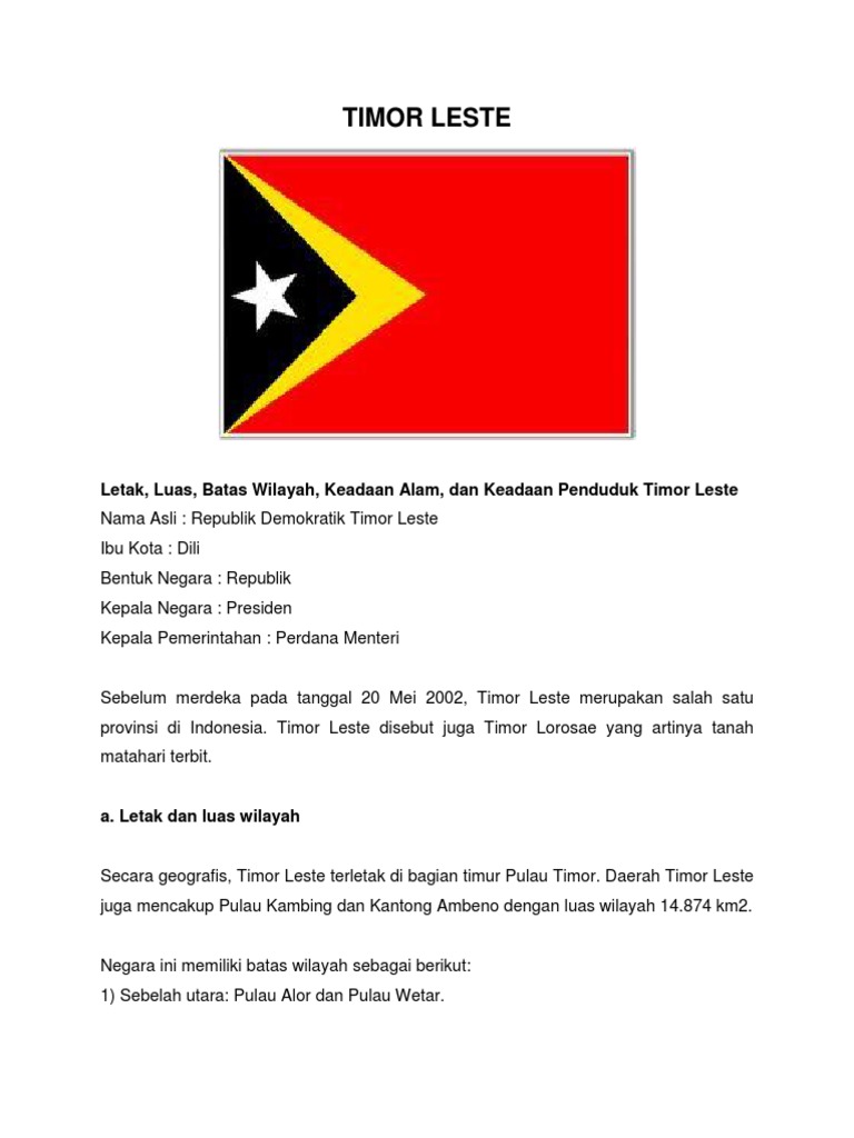 Timor Leste | PDF