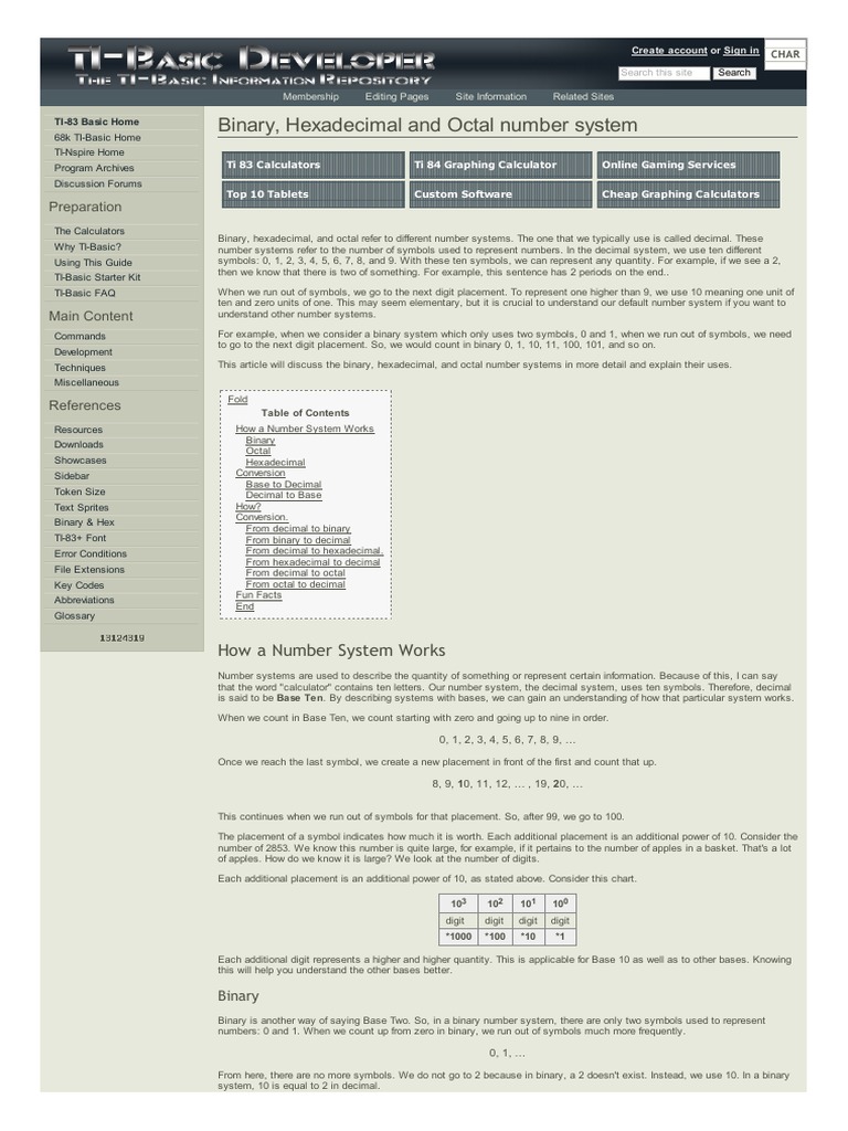 Computer Number Systems | PDF | Lexicology | Elementary Mathematics