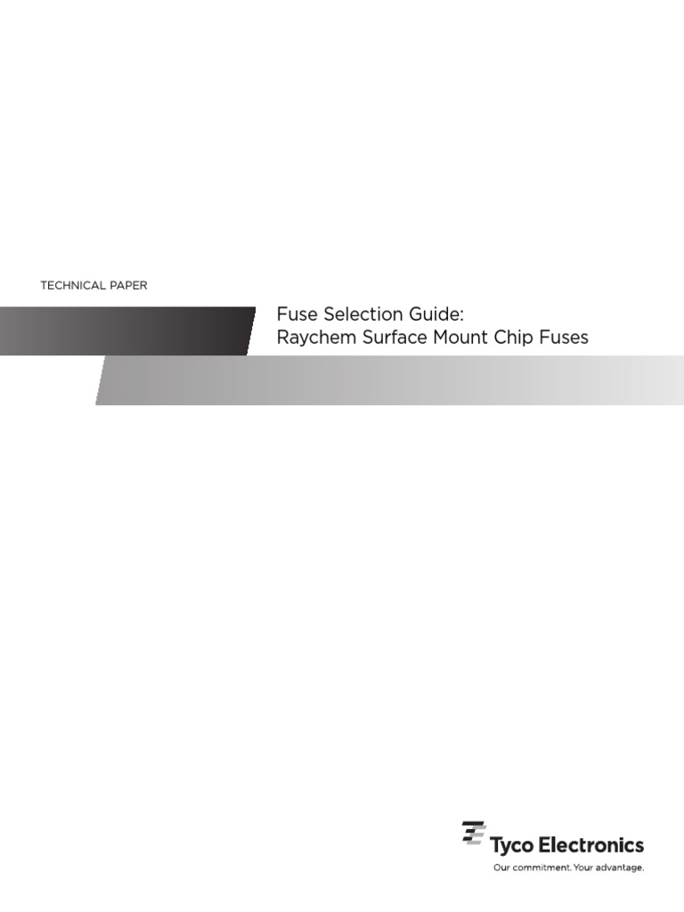 Fuse Selection Guide PDF | PDF | Fuse (Electrical) | Electric Current