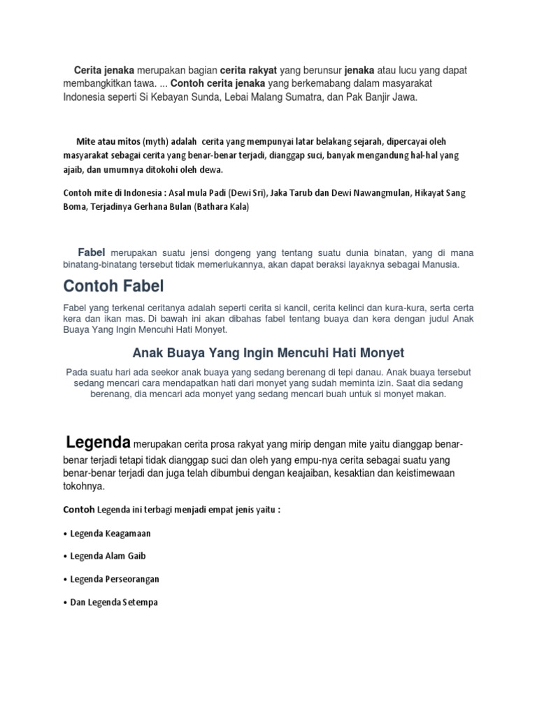 contoh cerita jenaka yang terkenal - Wanda Duncan