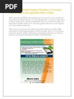 Email Mobile Database of Car Owners Sample 1 | PDF