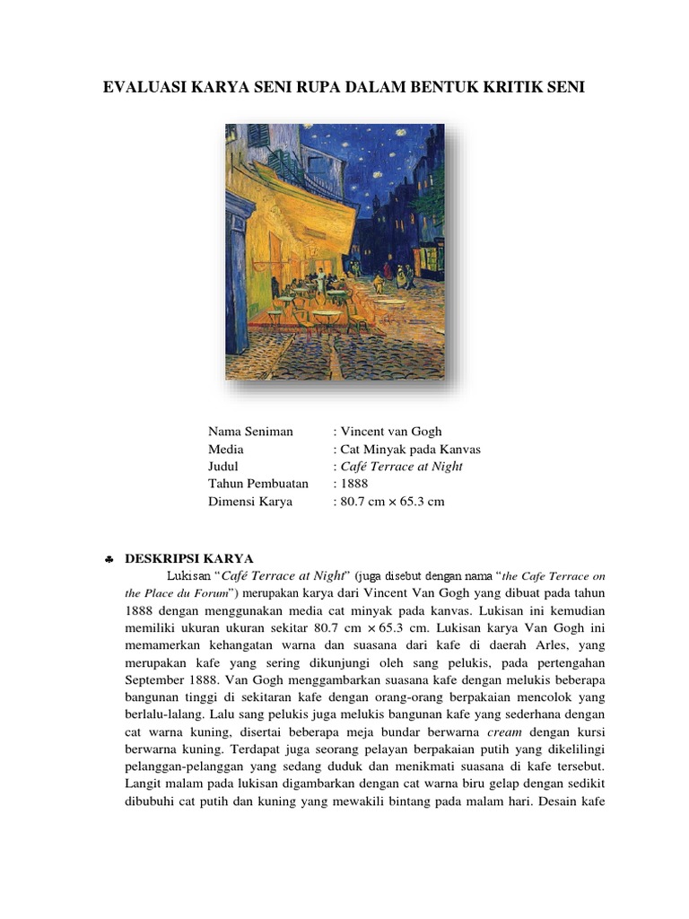 Evaluasi Karya Seni Rupa Dalam Bentuk Kritik Seni | PDF | Seni