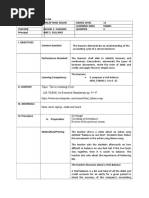 A Detailed Lesson Plan in FABM 1 | PDF | Accounting | Cognition