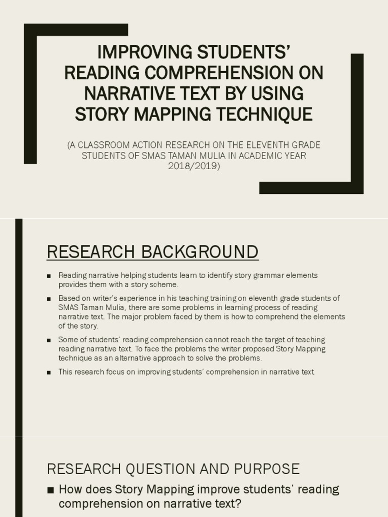 Power Point Story Mapping Technique | PDF | Reading Comprehension | Narrative