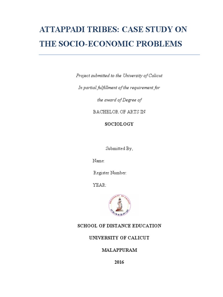 Attappadi Tribes: Socio-Economic Issues | PDF | Social Science