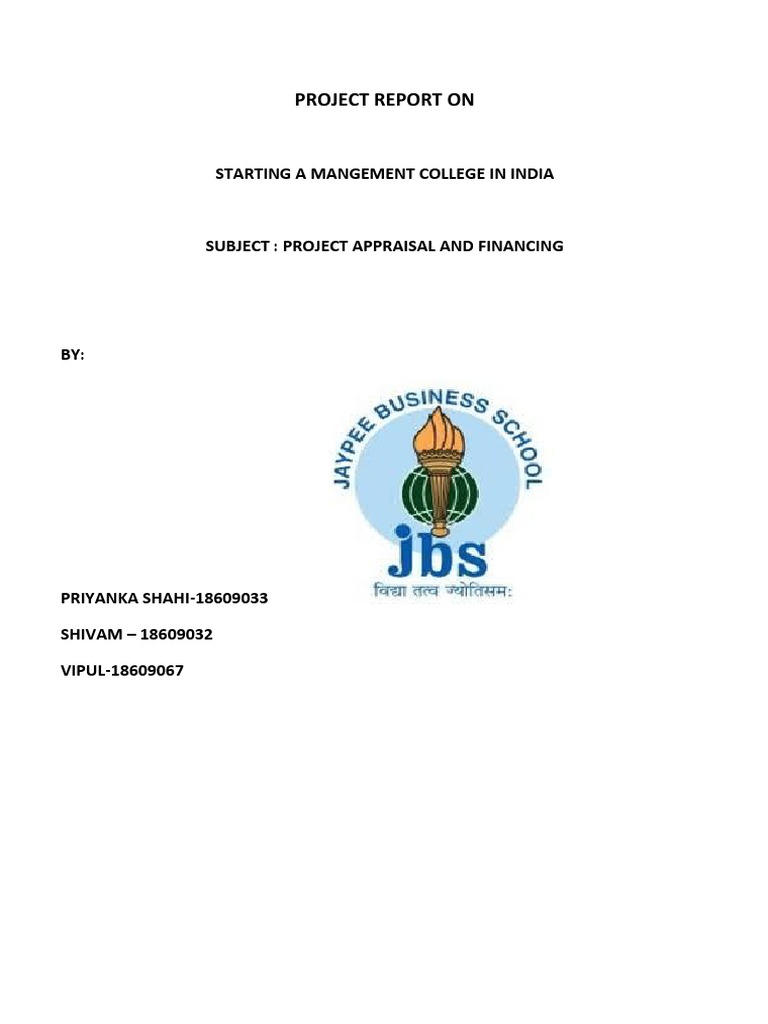 Project Report On: Starting A Mangement College in India | PDF | Brand ...