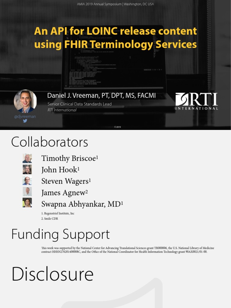 2019 11 - An API For LOINC Release Content Using FHIR Terminology ...