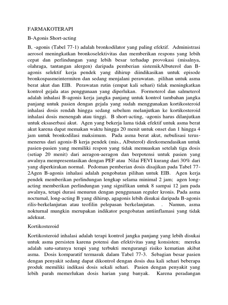 FARMAKOTERAPI - Docx Artinya Dipiro | PDF