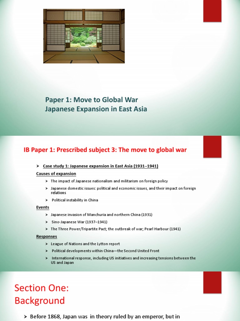 Grudic Japan Move To Global War Japan 1.1 | PDF | Japan | Russo ...