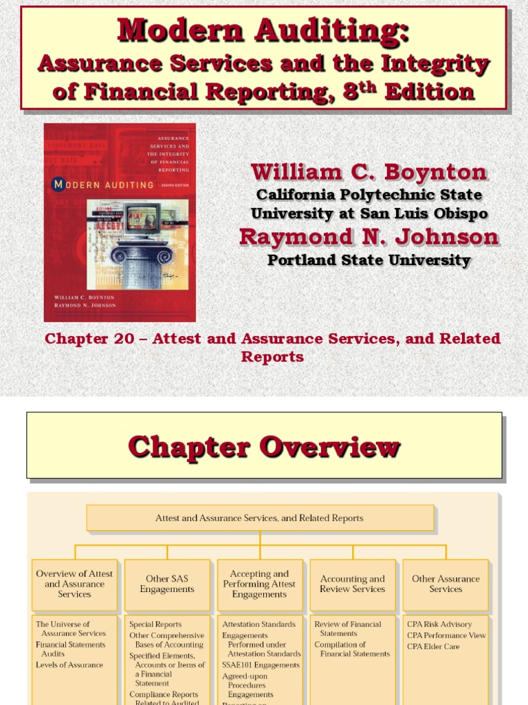 Ch20 Attest and Assurance Services and Related Reports | PDF | Audit ...