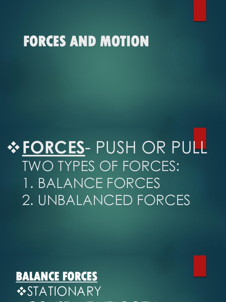 Forces - Grade7 PPT 3rd Quarter | PDF