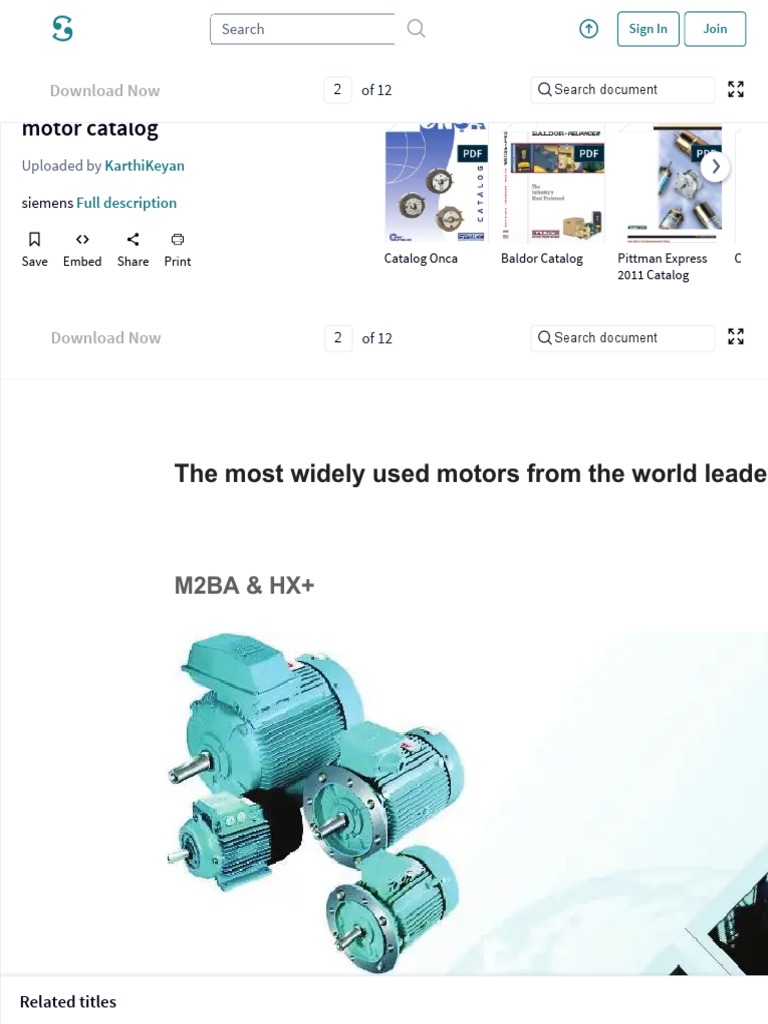 Motor Catalog: The Most Widely Used Motors From The World Leade ...