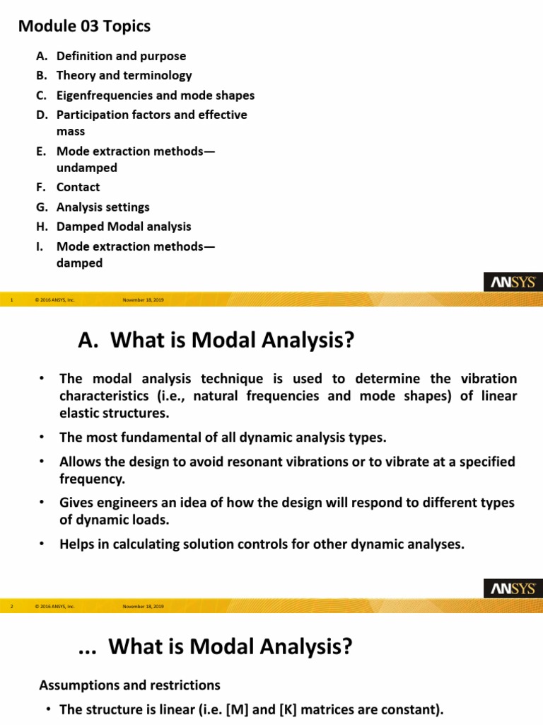 Modal Analysis | Eigenvalues And Eigenvectors | Normal Mode