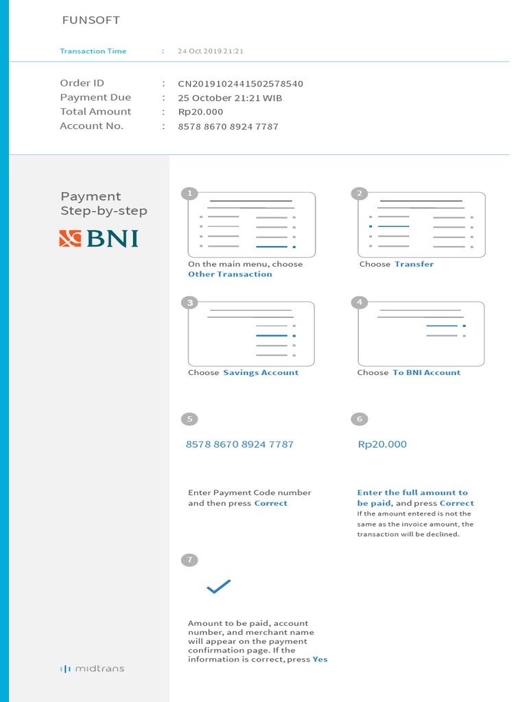 Payment Step-By-Step: Funsoft | PDF