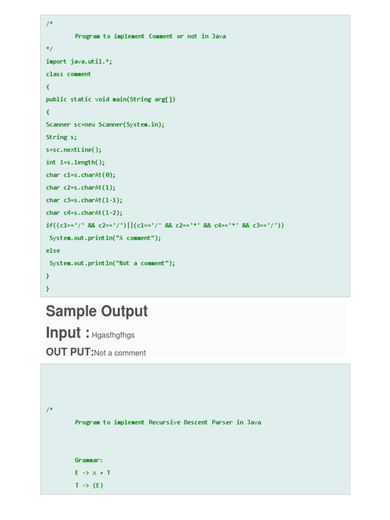 Cd Lab In Java Pdf Software Engineering Notation