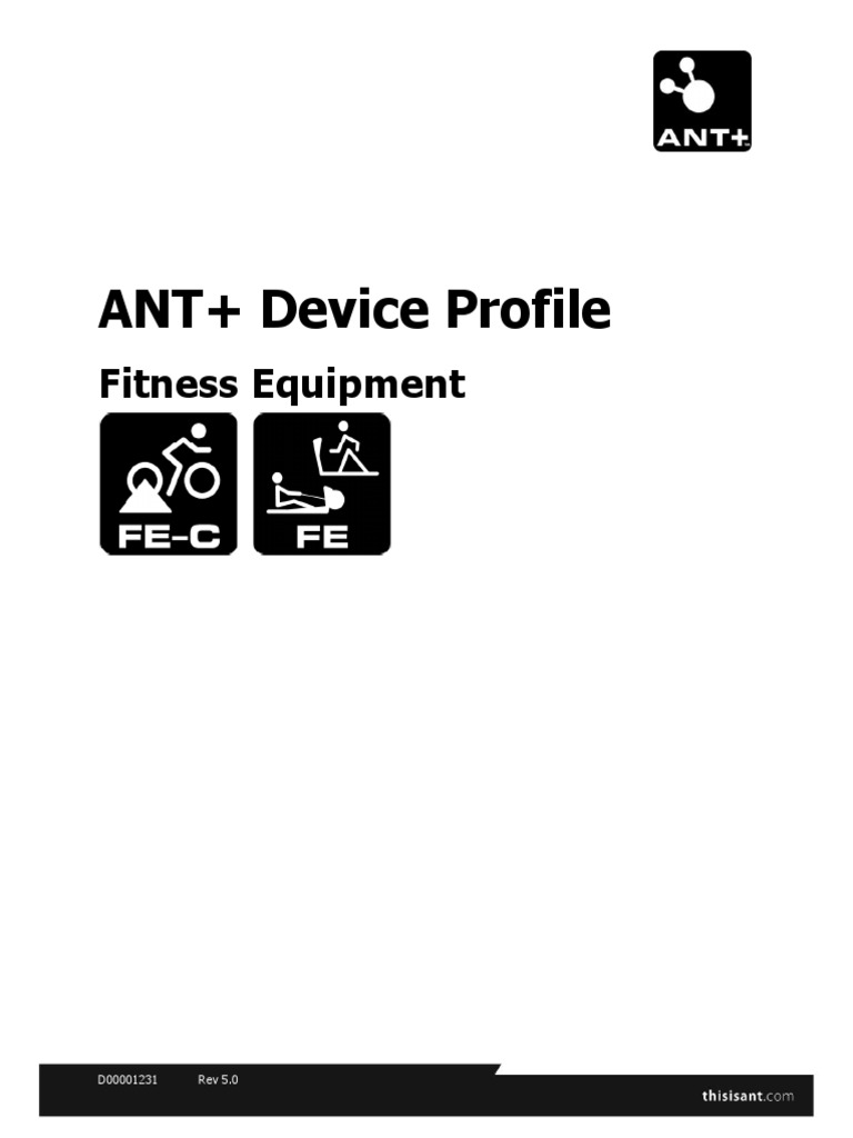 D000001231 - ANT+ Device Profile - Fitness Equipment - Rev 5.0 | PDF ...