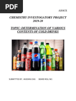 Chemistry Investigatory Project | PDF | Nutrients | Ph