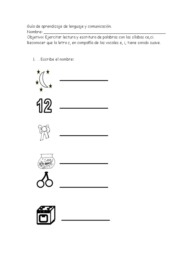 Actividades de Lectura con Ce y Ci | PDF