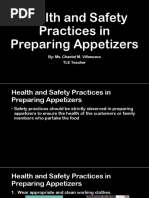 Rubric For Preparing Appetizers | PDF