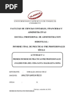 Informe Final de Practicas Preprofesionales | PDF | Educación primaria | Aprendizaje