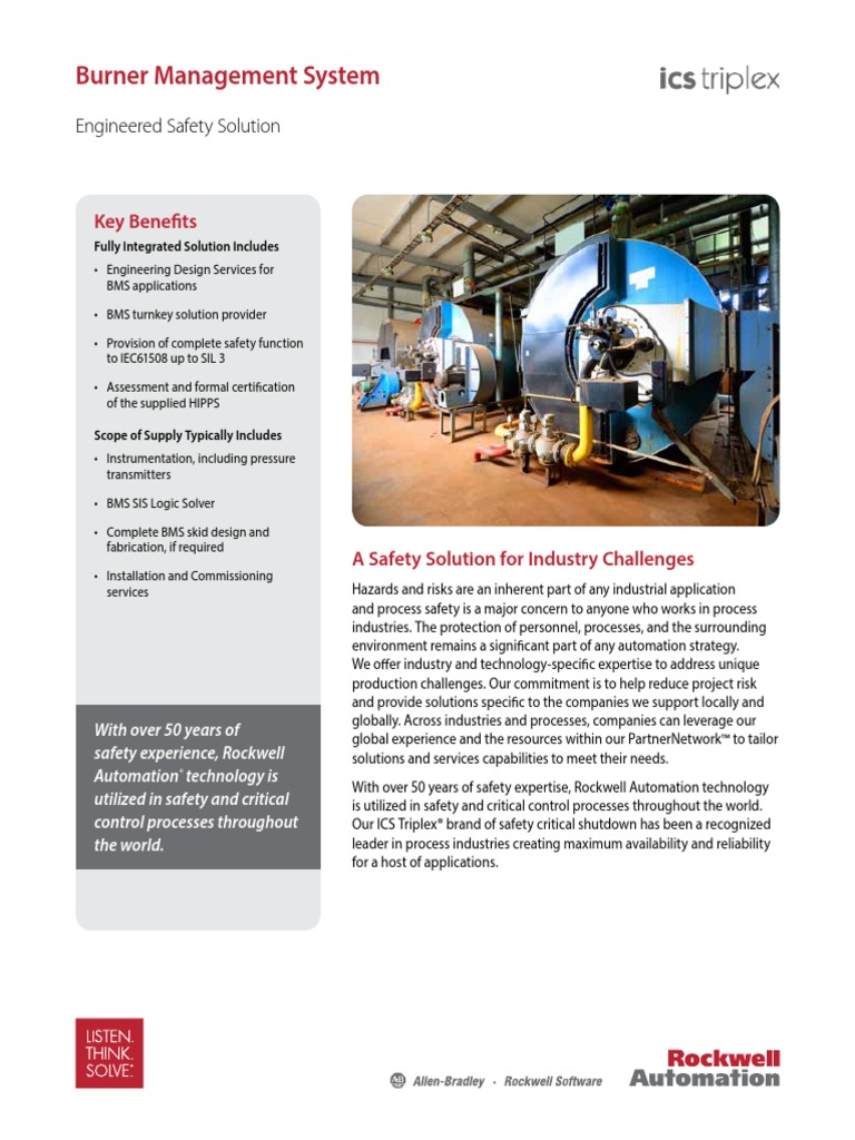 Burner Management System: Key Benefits | PDF | Automation | Safety