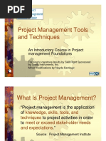 Project Management Tools & Techniques | PDF | Project Management | Projects