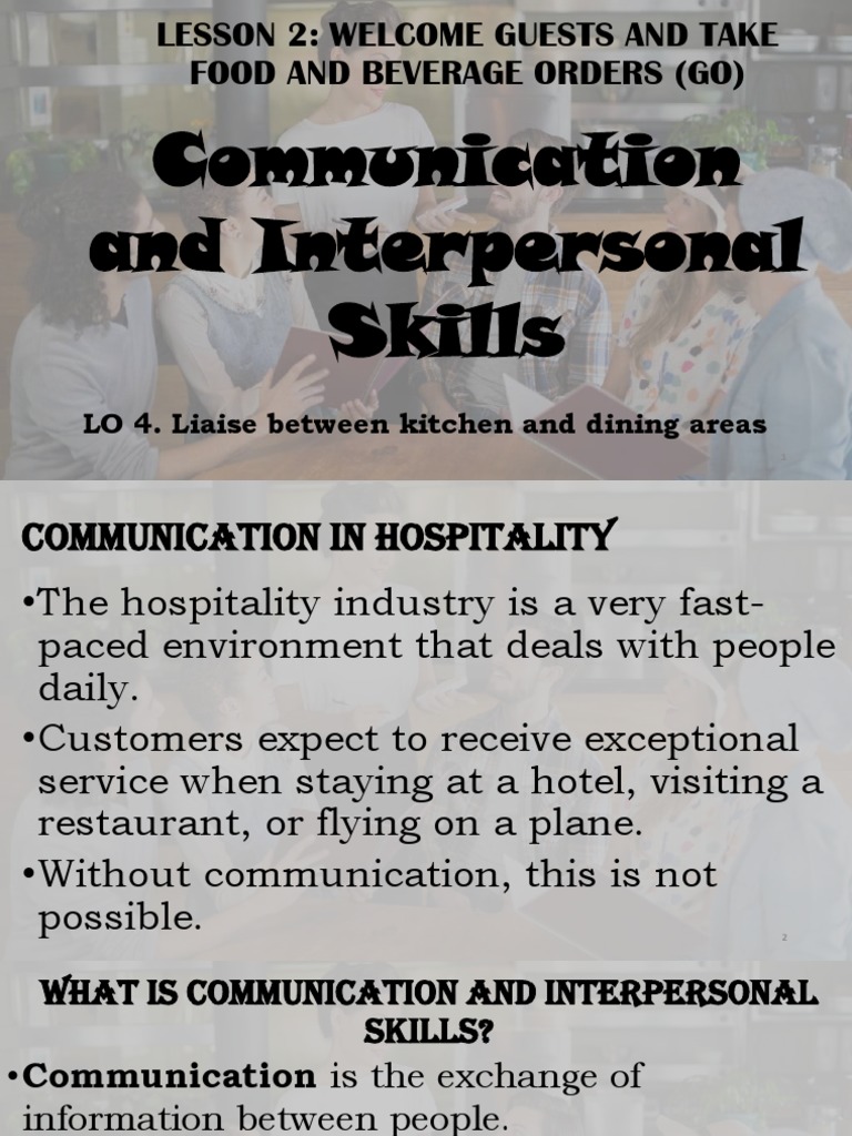 Communication and Interpersonal Skills | PDF | Interpersonal ...