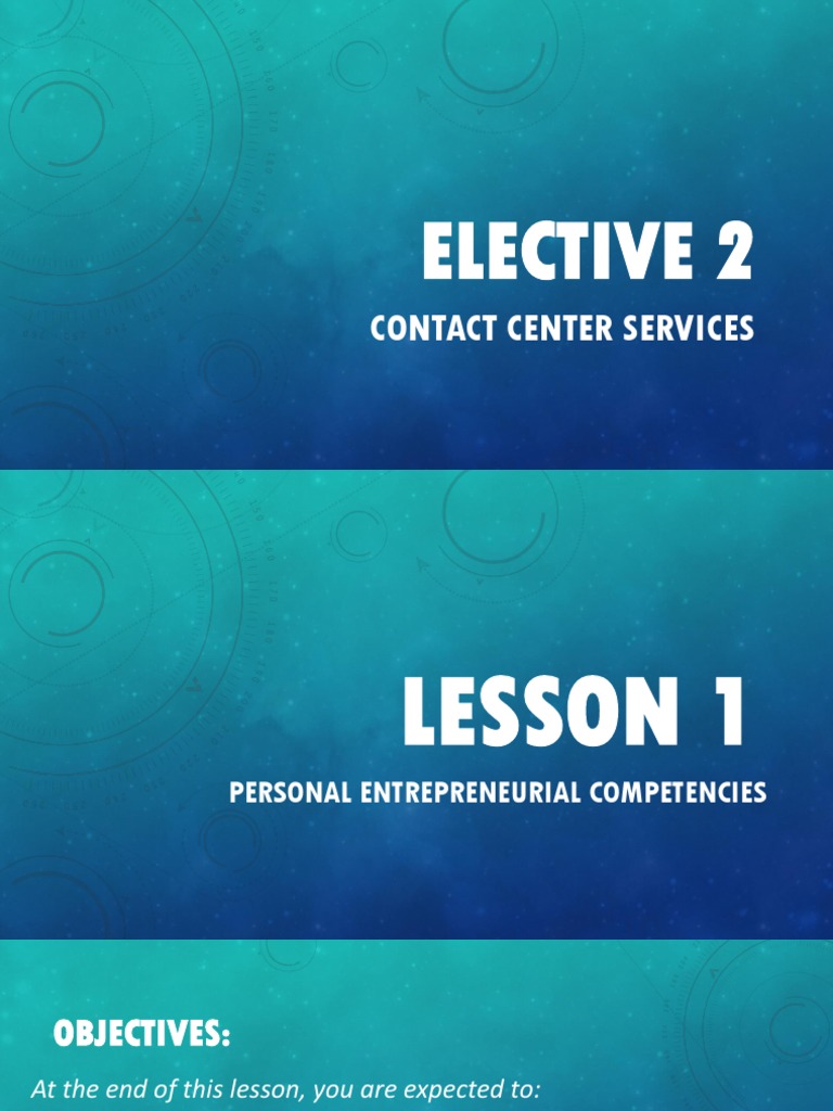 Lesson 1 | PDF | Entrepreneurship | Goal