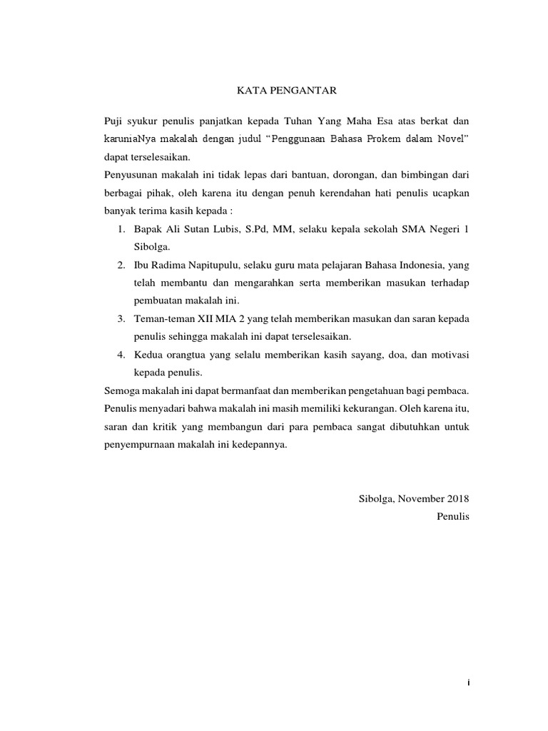 Bahasa Prokem Dalam Novel | PDF