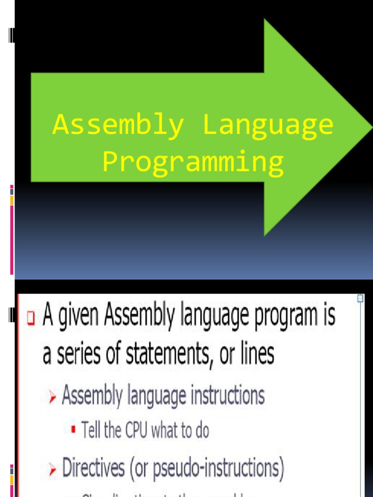 Assembly Language Programming | PDF | Assembly Language | Central ...