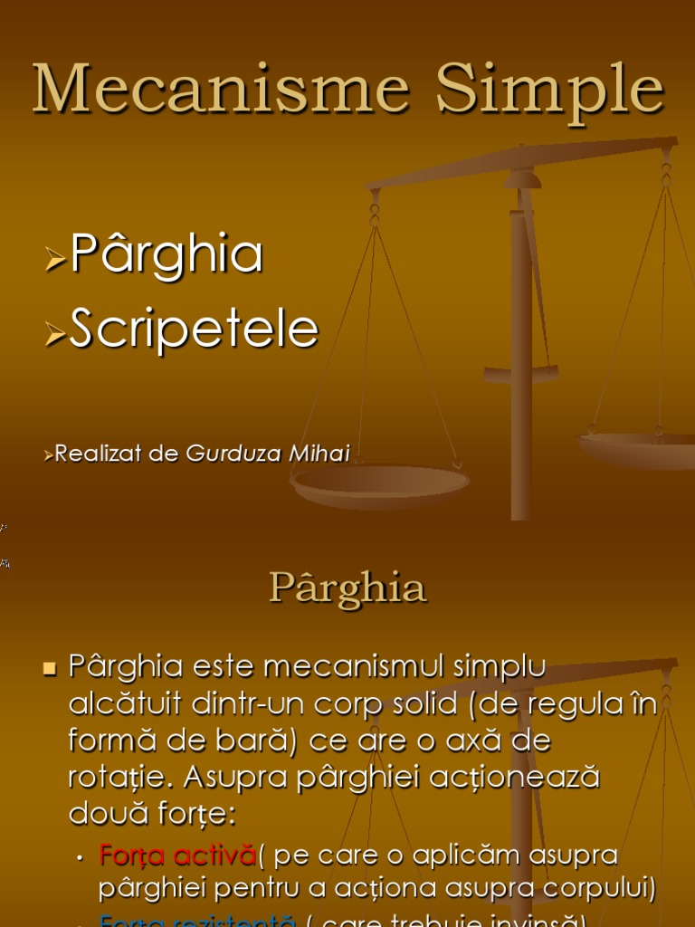 Mecanisme Simple | PDF
