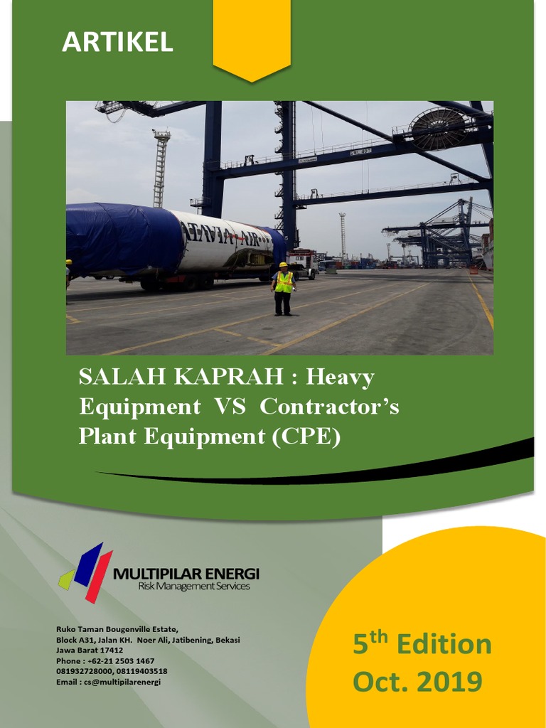 05 Salah Kaprah Heavy Equipment Vs Construction Plant Equipment | PDF