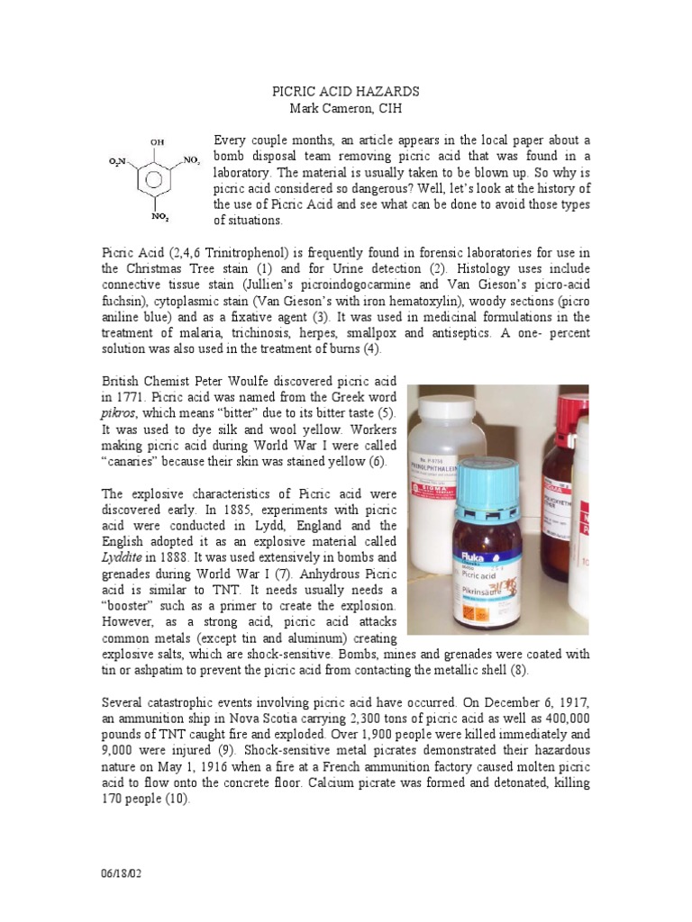 Pikros, Which Means "Bitter" Due To Its Bitter Taste | PDF | Chemical ...