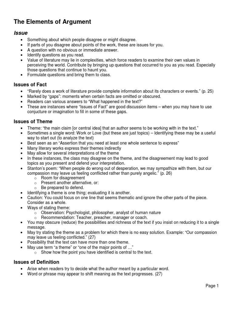 Elements of Argument | PDF | Persuasion | Argument