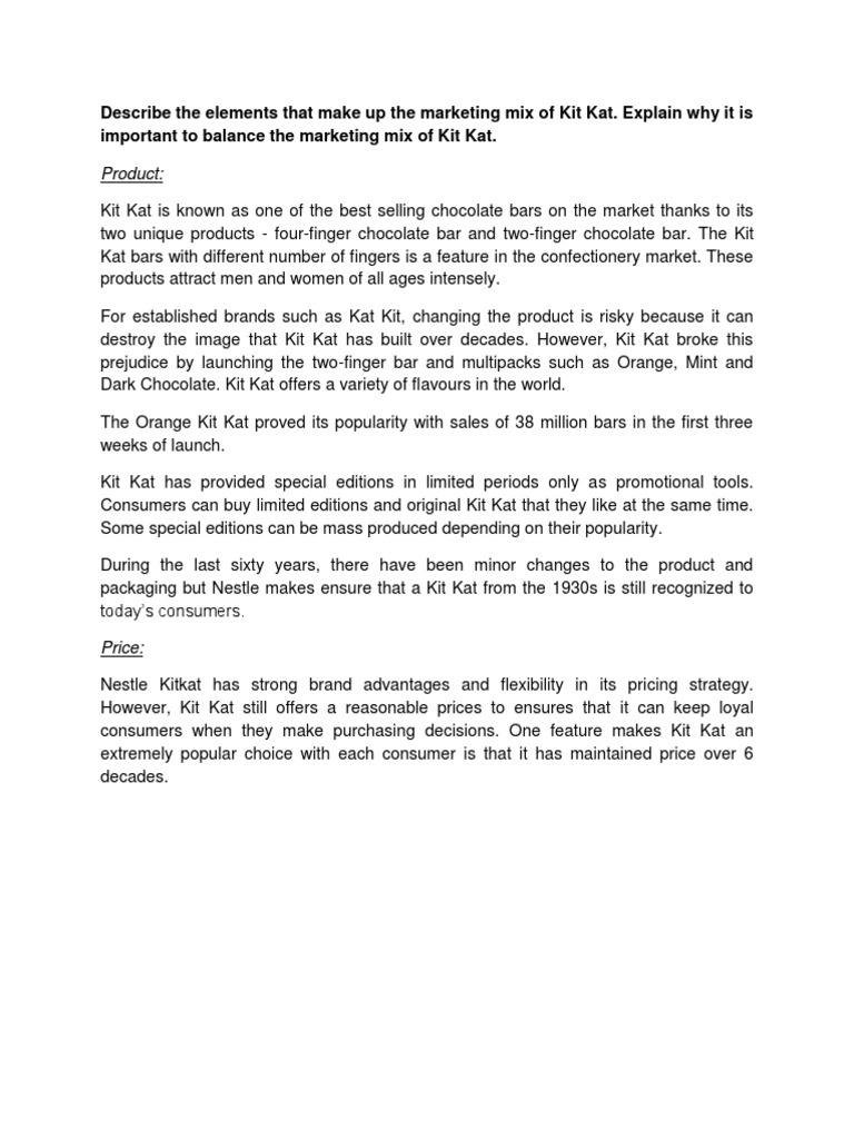 Kit Kat | PDF | Microeconomics | Business Economics