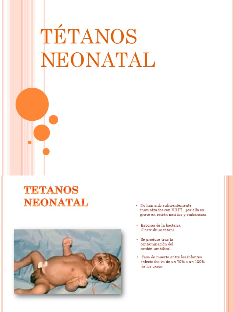 Tétanos Neonatal: Síntomas y Tratamiento | PDF | Medicina CLINICA ...