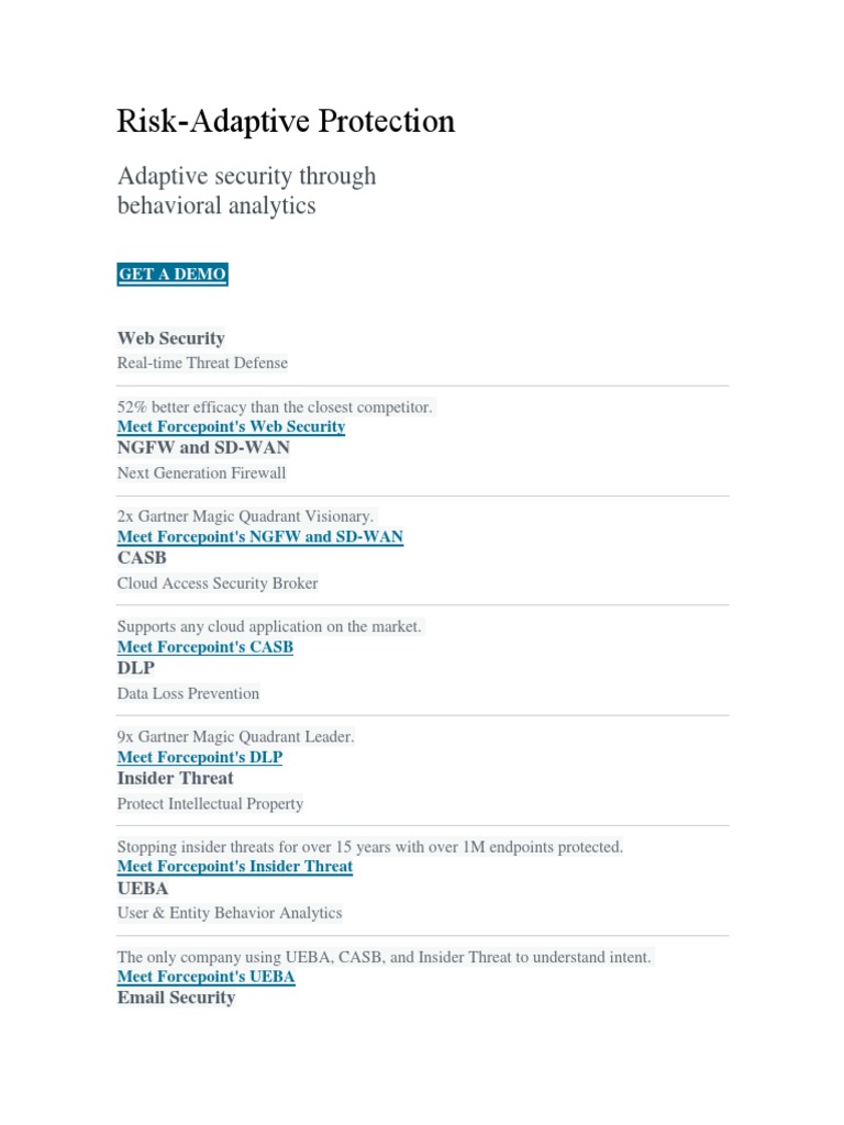 Risk-Adaptive Protection: Adaptive Security Through Behavioral ...