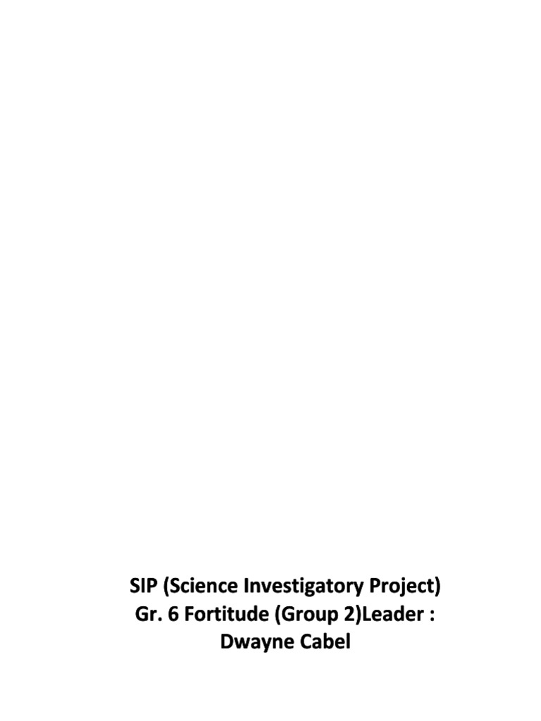 Sip Science Investigatory Project | PDF | Distillation | Water