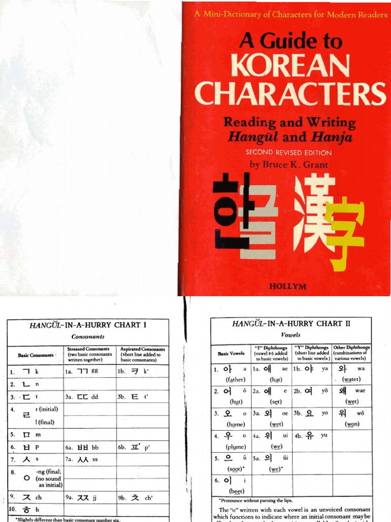 A Guide To Korean Characters. Reading and Writing Hangul and Hanja ...