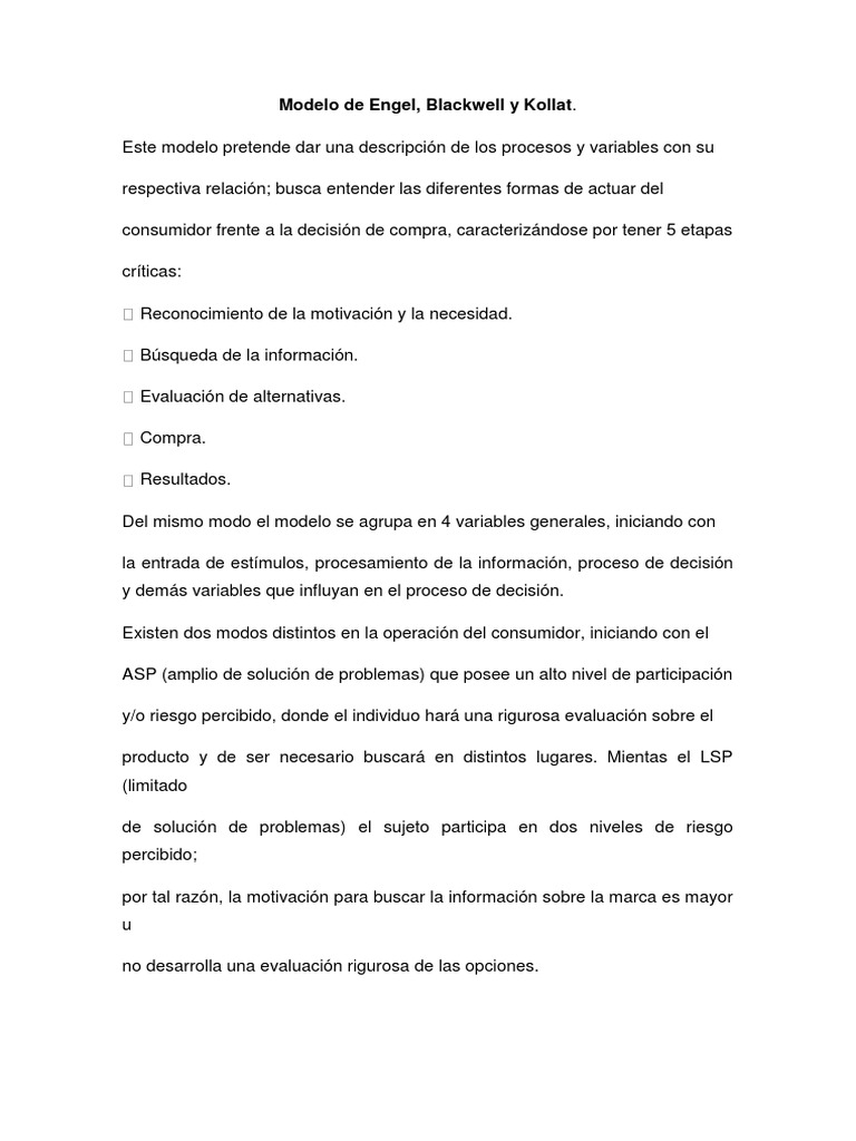 Modelo de Engel | PDF