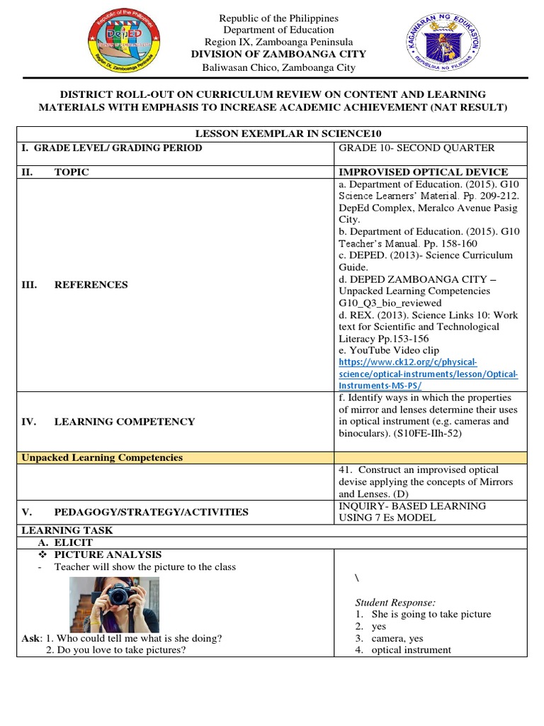 Grade Level/ Grading Period: science/optical-instruments/lesson/Optical ...